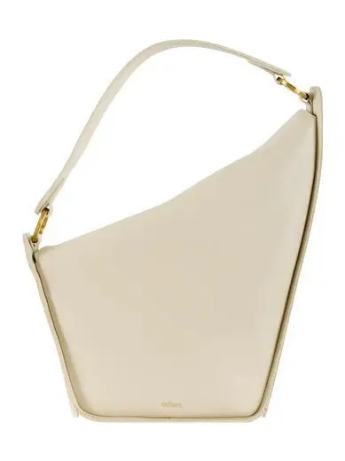 ESTHERA 10am Leather Shoulder Bag - Sand