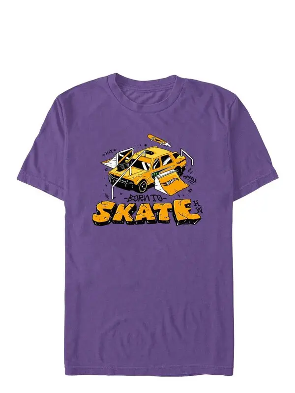 HOT WHEELS Born To Skate Graphic T-shirt - Purple