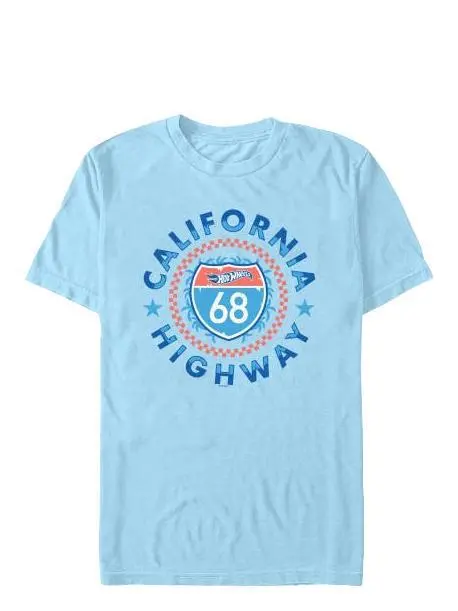 HOT WHEELS California Highway 68 Graphic T-shirt - Light Blue