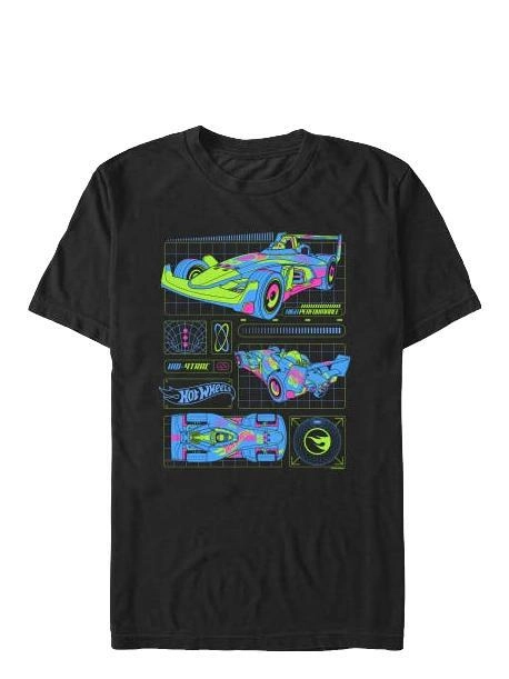 HOT WHEELS Hw 4trac Infinite Performance Short Sleeve Graphic T-shirt - Black