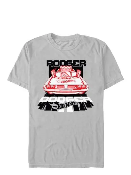 HOT WHEELS Bold Rodger Dodger Graphic T-shirt - Ice Grey
