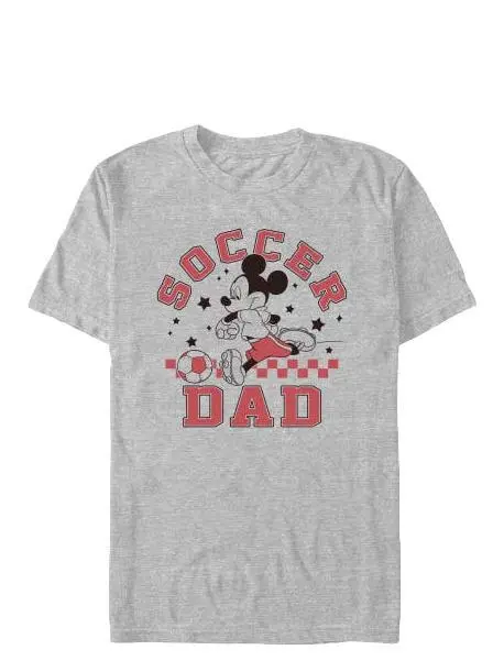 MICKEY & FRIENDS Soccer Dad Ball Graphic T-shirt - Sport Grey