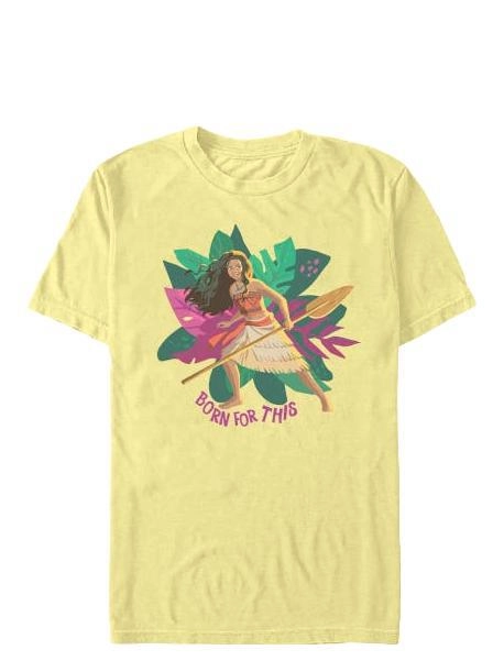 MOANA Born For This Short Sleeve Graphic T-shirt - Banana
