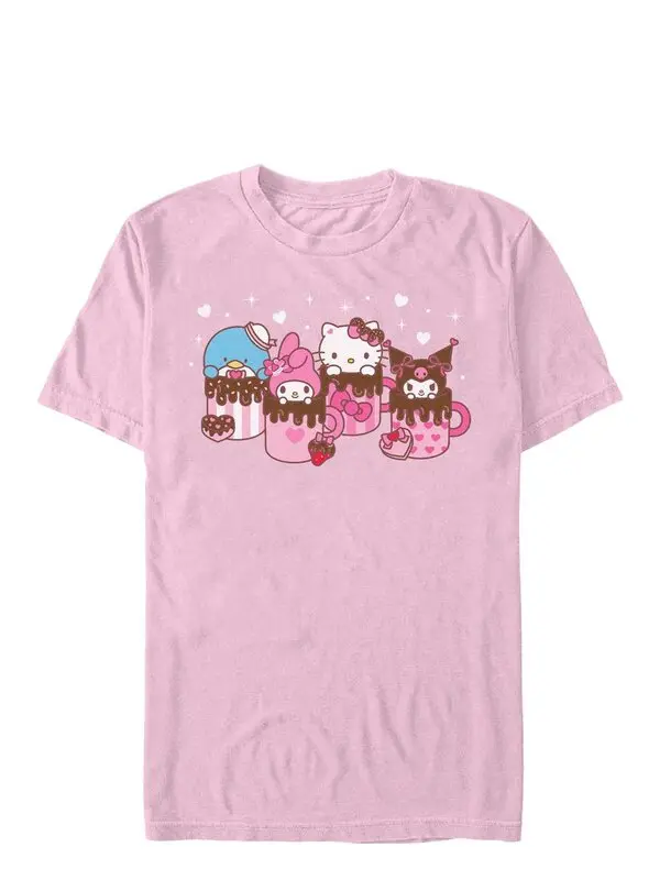 HELLO KITTY Lovely Mug Friends Graphic T-shirt - Blossom
