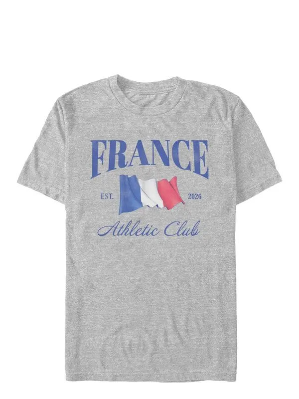 LOST GODS France Athletic Club Est 2026 Graphic T-shirt - Athletic Heather
