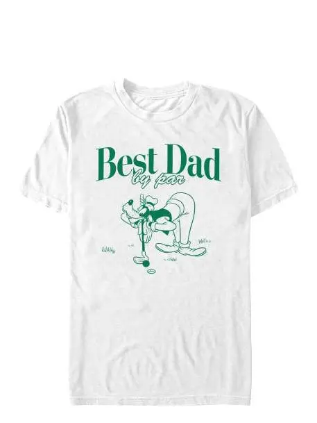 MICKEY & FRIENDS Best Dad Par Graphic T-shirt - White