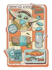 STAR WARS: THE MANDALORIAN AND GROGU Star Wars The Mandalorian And Grogu Snack Time Comic Foods Graphic T-shirt - Ice Grey