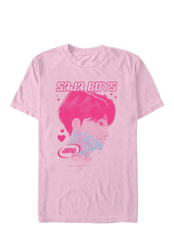 KPOP DEMON HUNTERS Jinu Saja Profile Graphic T-shirt - Blossom