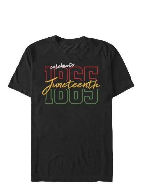 LOST GODS Celebrate Juneteenth 1865 Graphic T-shirt - Black