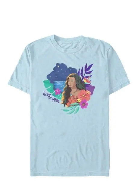MOANA Follow The Stars Graphic T-shirt - Light Blue