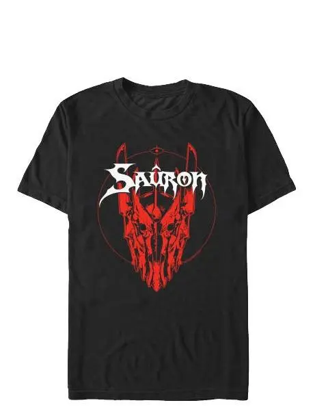 THE LORD OF THE RINGS Sauron Red Head Graphic T-shirt - Black