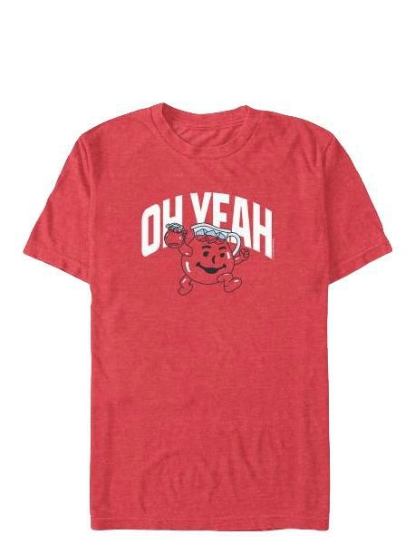 KOOL-AID Oh Yeah Short Sleeve Graphic T-shirt - Red Heather