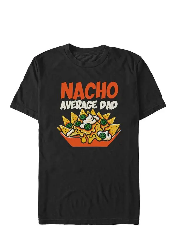 LOST GODS Nacho Average Dad Short Sleeve Graphic T-shirt - Black
