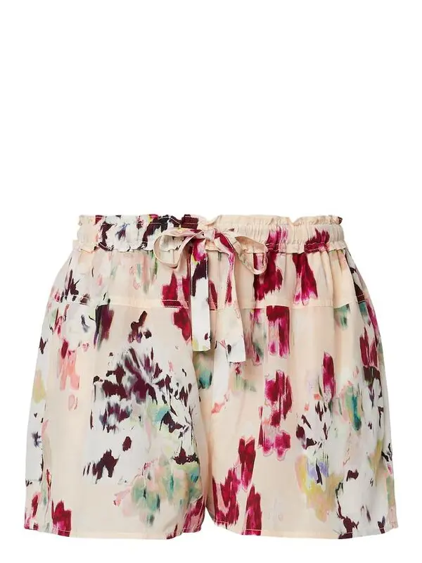 Ulla Johnson Aurielle Floral Silk Shorts - Multicoloured