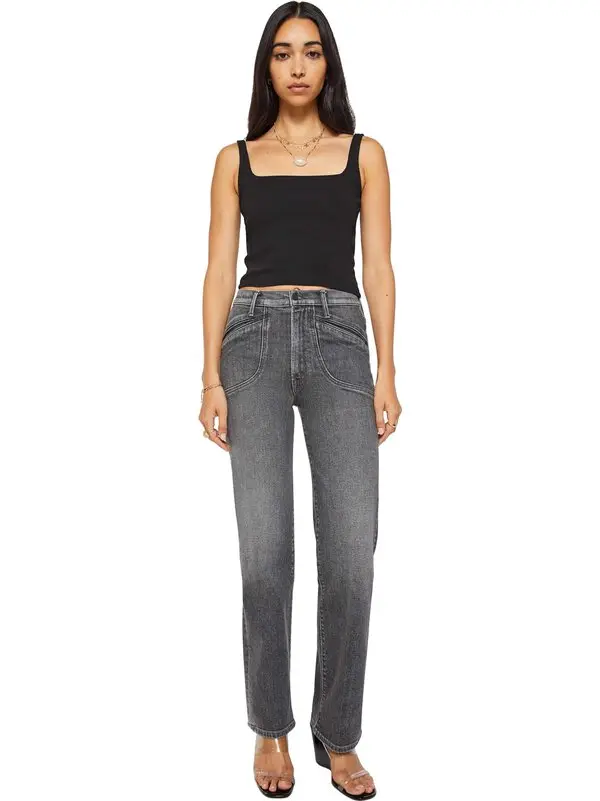 MOTHER The Rambler Utility Sneak Jeans - Grey