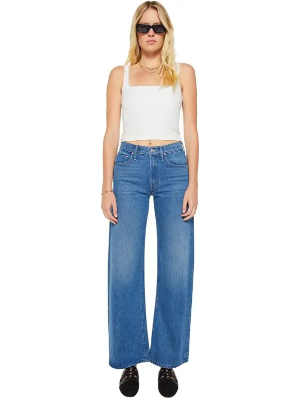MOTHER The Mid Rise Lasso Sneak Breaking New Ground - Blue