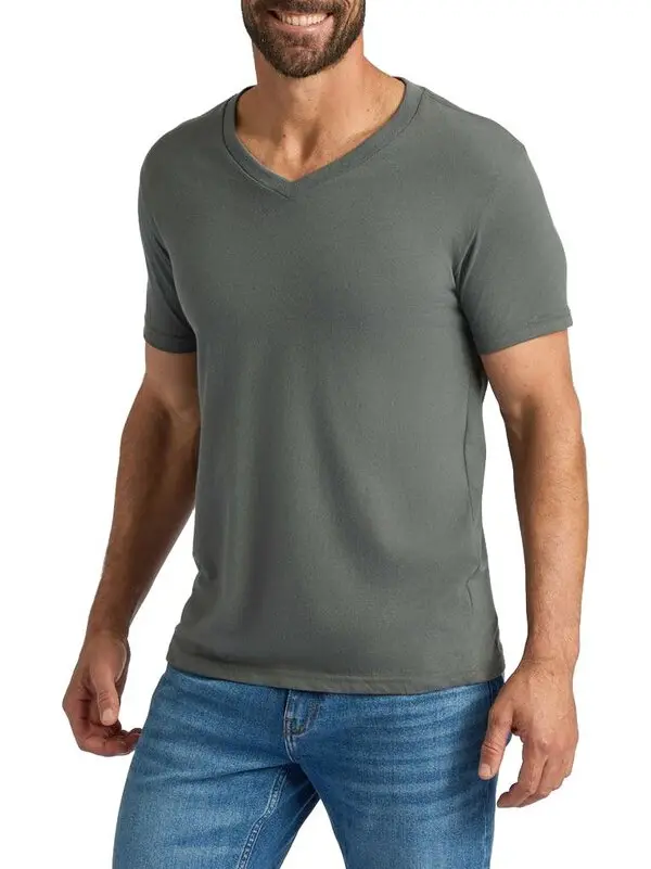 True Classic Short Sleeve V-neck T-shirt - Carbon