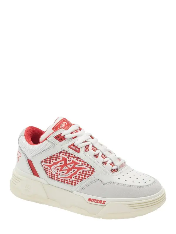 Amiri Ma-94 Low Top Platform Sneakers - White Red