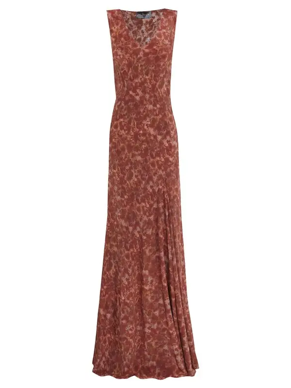CORTANA Irina Silk Maxi Dress - Print