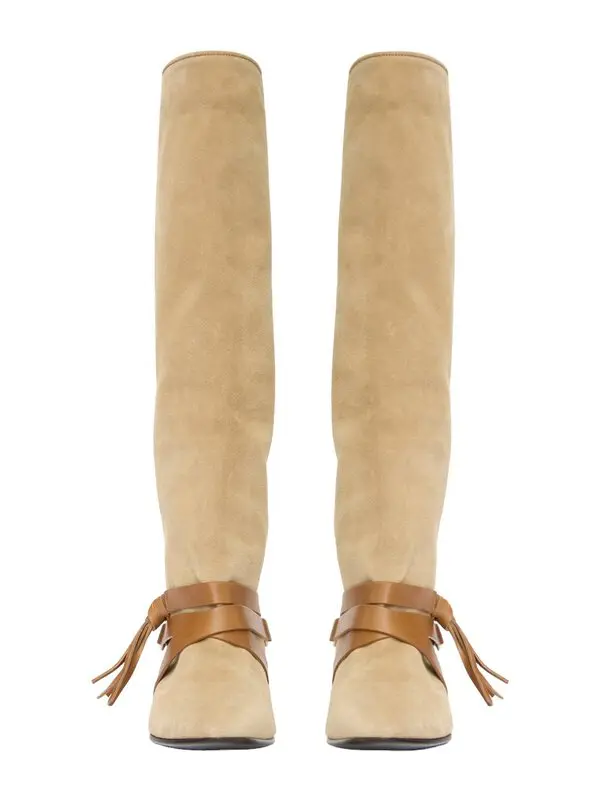 Isabel Marant Étoile Silmon High Boots - Deep Beige-chestnut