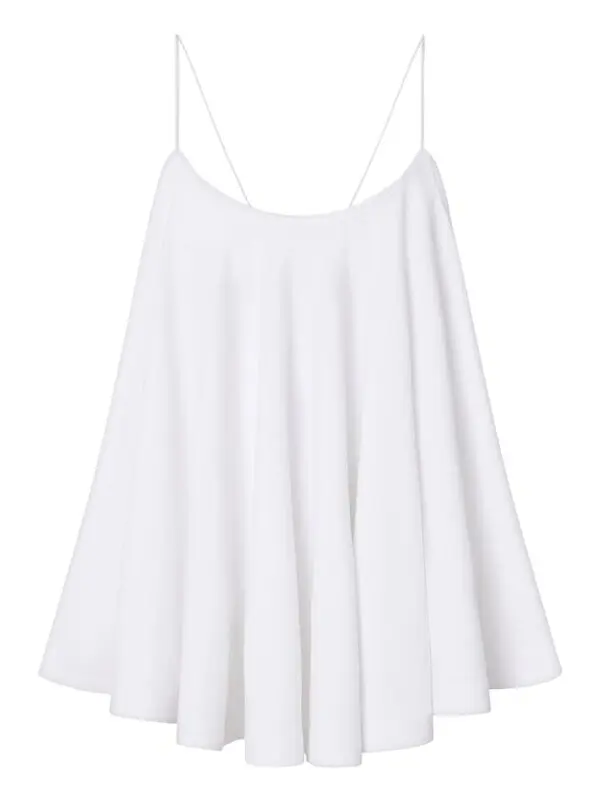 Jacquemus Voile Open-back Jersey Top - White