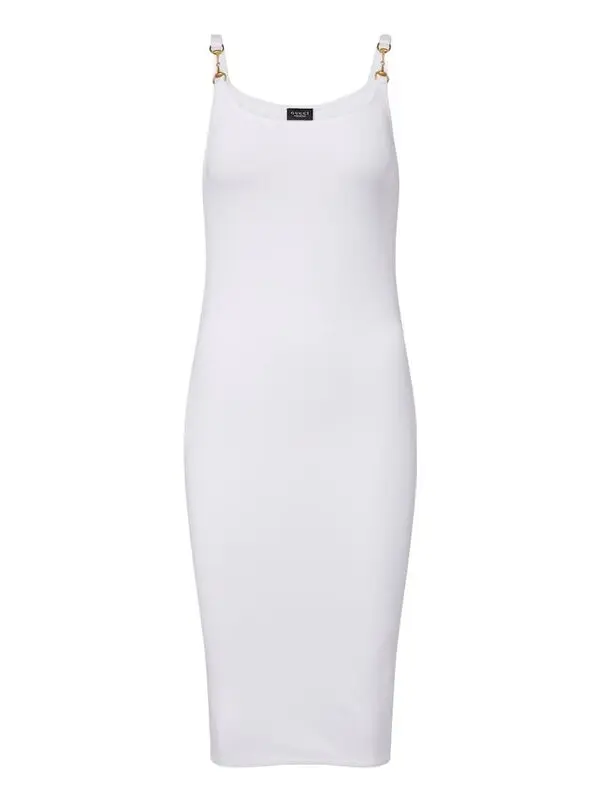 Gucci Horsebit Jersey Minidress - White