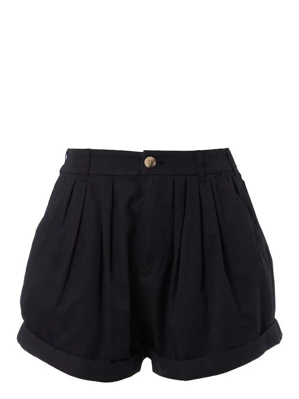 DÔEN Paige Cotton Shorts - Black