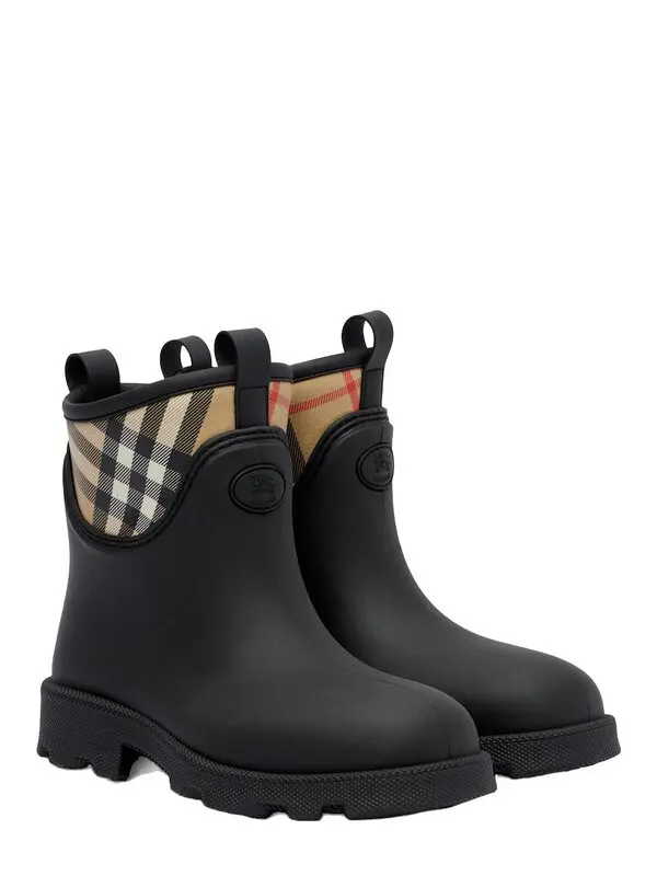 Burberry Rubber Rain Boots - Black