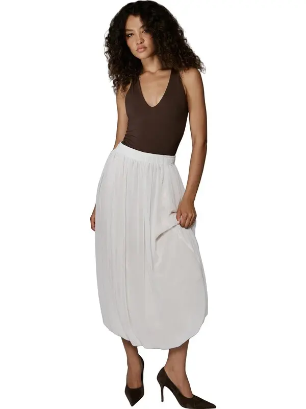 Bardot Corina Chiffon Maxi Skirt - Ivory