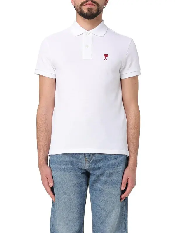 AMI Paris Polo Shirt - White