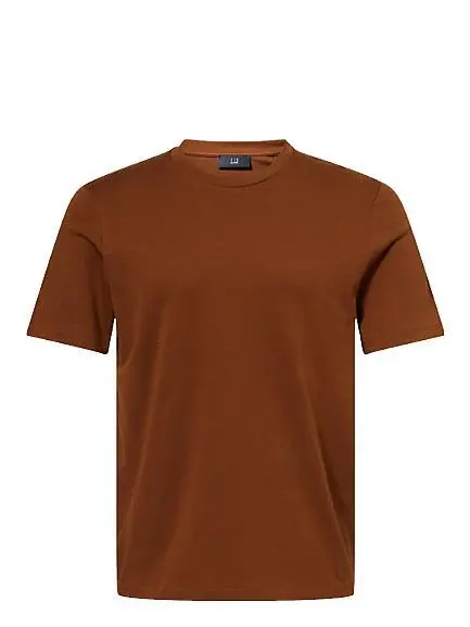 Dunhill Cypher Short-sleeve Cotton T-shirt - Ginger