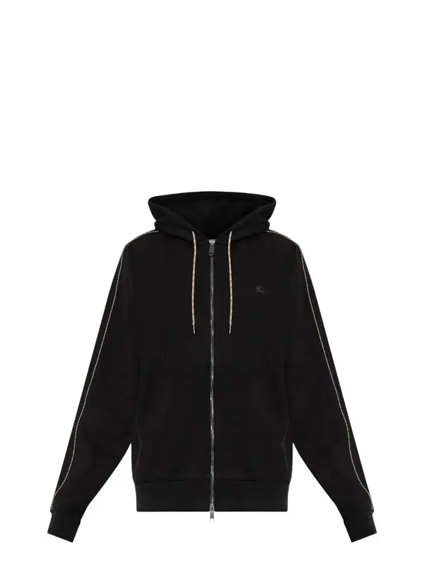 Burberry Scott Check Piping Hoodie - Black