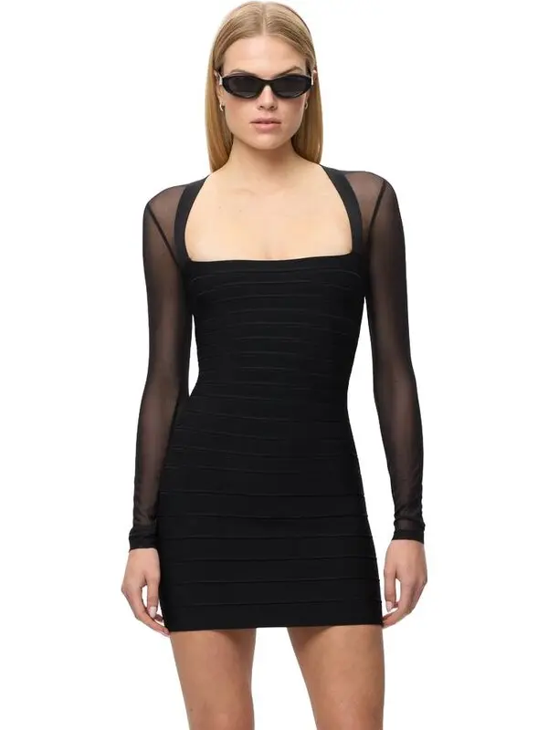 Herve Leger Yasmin Dress - Black