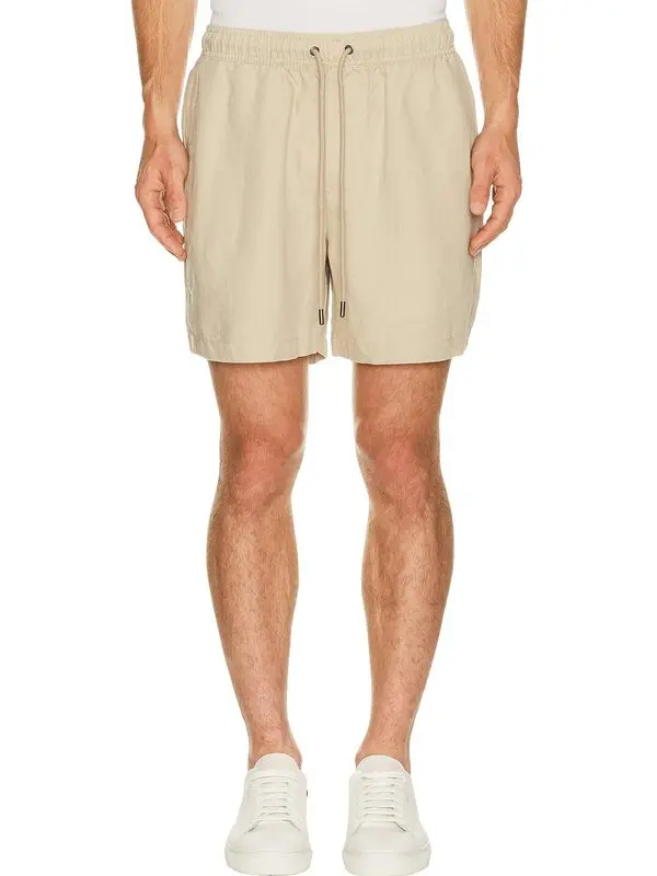 Onia Air Linen Pull-on Short - Dune