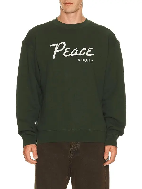 MUSEUM OF PEACE & QUIET Diner Crewneck - Forest