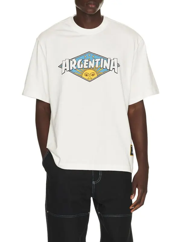ADIDAS ORIGINALS X Thrasher Magazine X Afa Tee In White - Core White