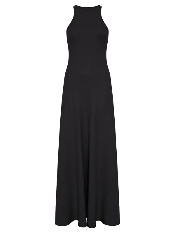 Gabriela Hearst Siren Knit Maxi Dress In Merino Wool - Black