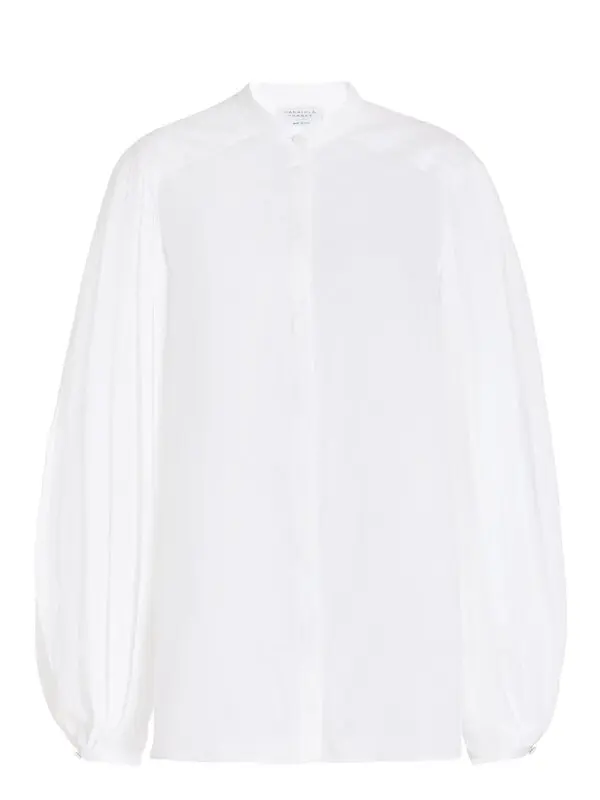 Gabriela Hearst Laetitia Linen Blouse - White