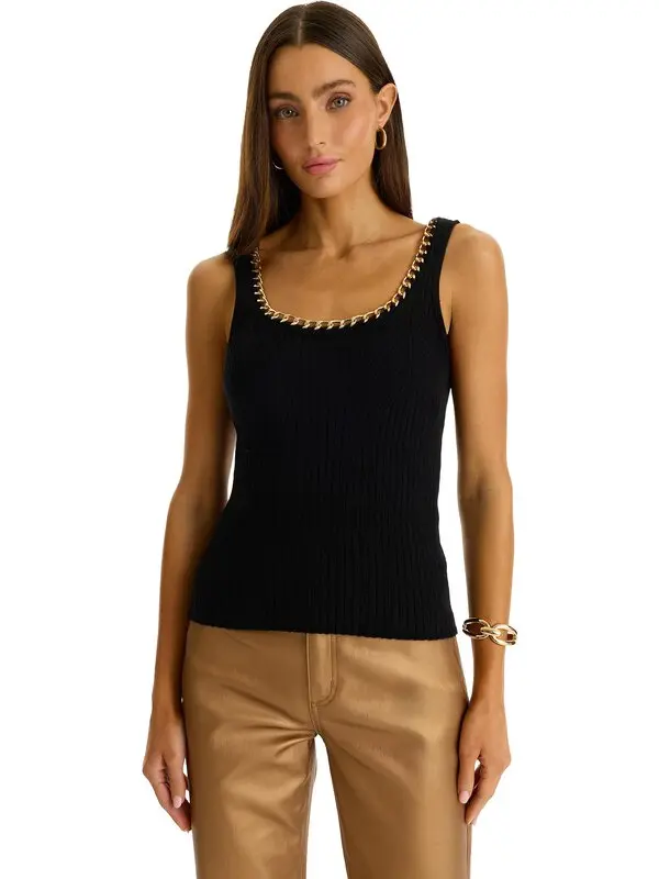 THE NOLI SHOP Millie Knit Tank - Black
