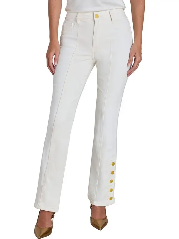 THE NOLI SHOP Veronica Flare Jeans - Ivory