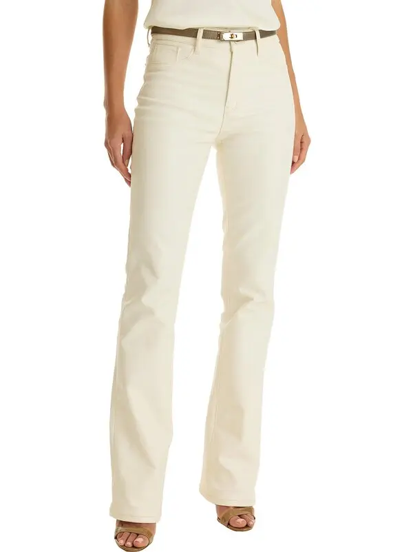 THE NOLI SHOP Aria Coated Flare Jean - Vanilla