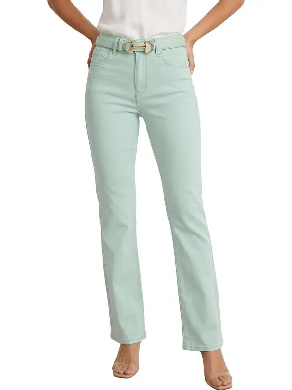 THE NOLI SHOP Aria Flare Jean - Mint