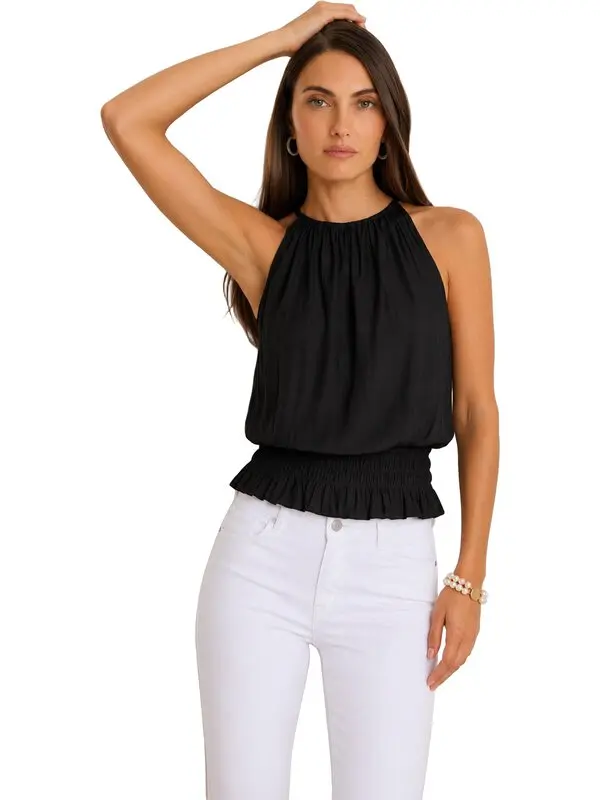 THE NOLI SHOP Betsy Halter Top - Black