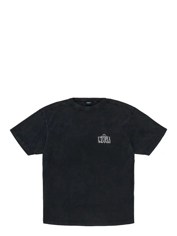 DR. DENIM Trooper Tee Washed Utopia - Black