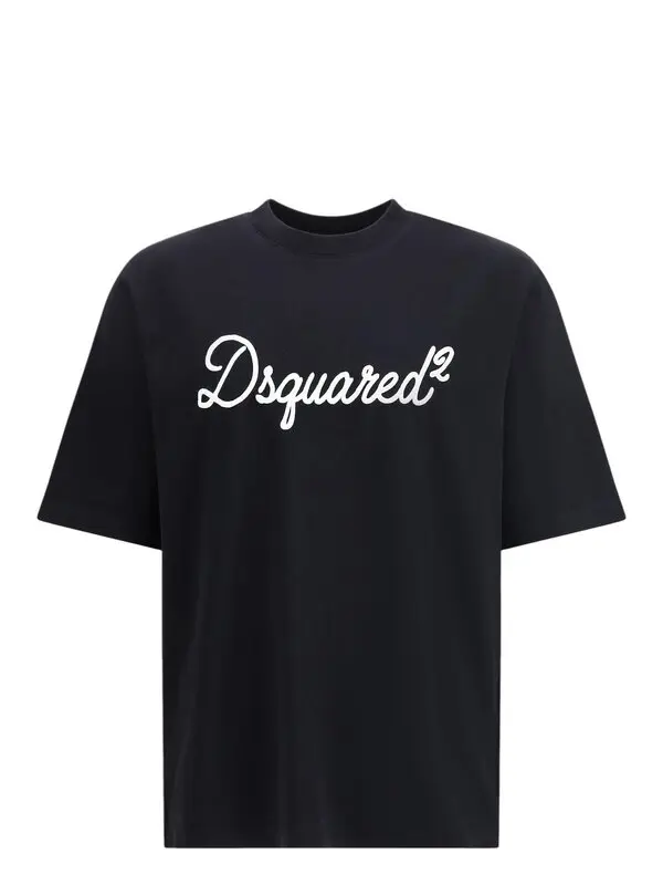 Dsquared2 T-shirt With Logo Ale - Black