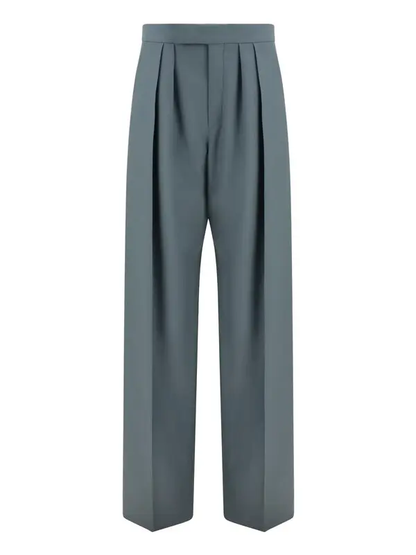 Chloé Tailored Wool Pants - Green