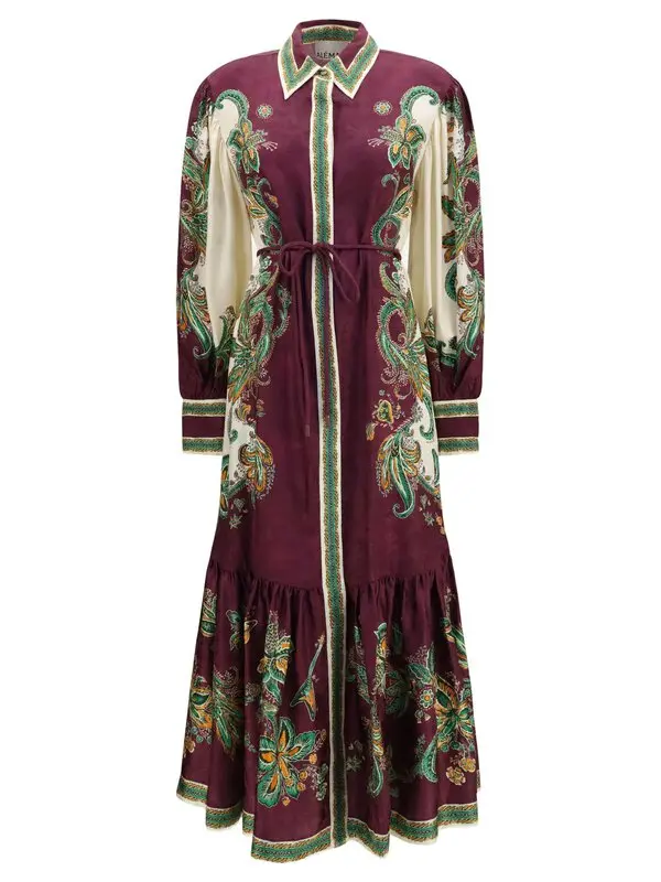 ALEMAIS Dress In Floral Print - Multicolour