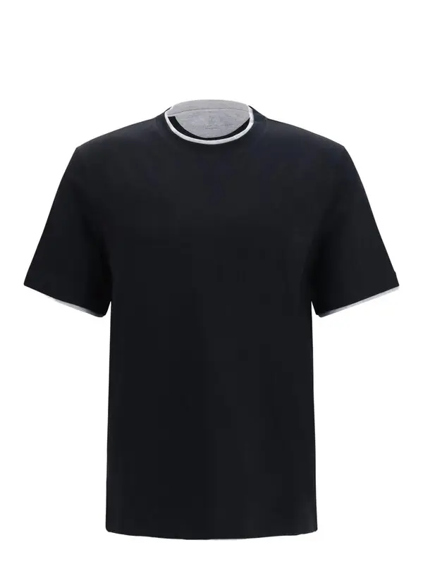 Brunello Cucinelli Cotton T-hirt - Black