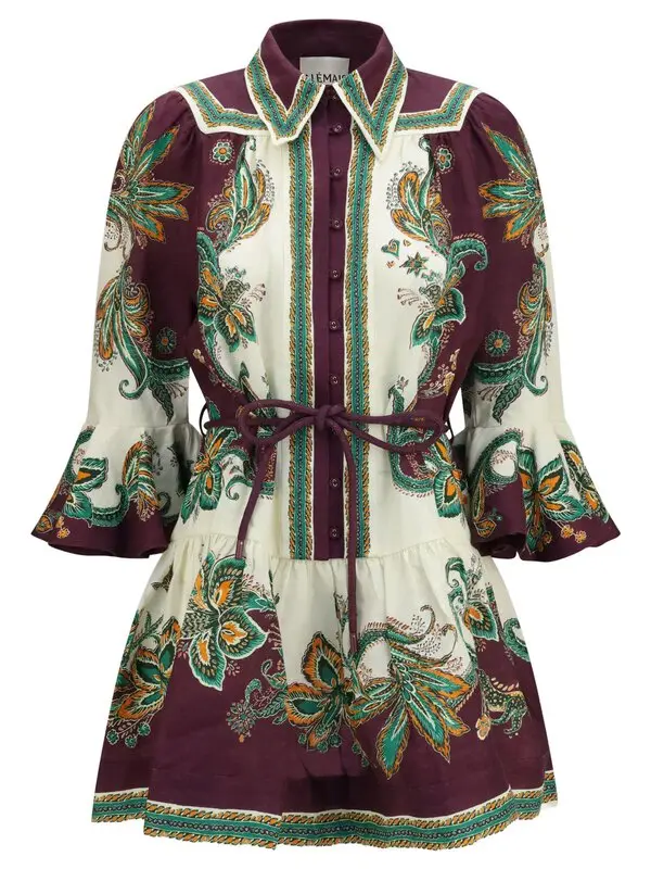 ALEMAIS Alemasis Ruthie Printed Shirt Dress - Multicolour