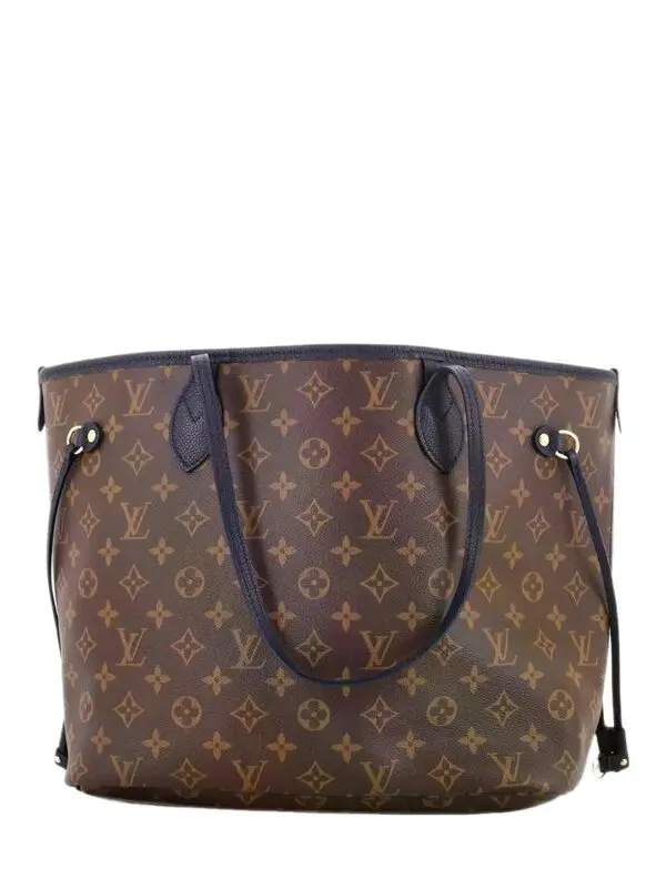 LOUIS VUITTON Monogram Canvas And Leather Mm Tote Bag - Blue